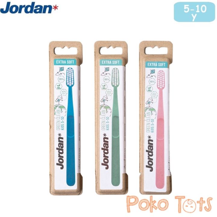 Jordan Green Clean Kids Toothbrush Extra Soft 5-10 Years Kids Tooth ...