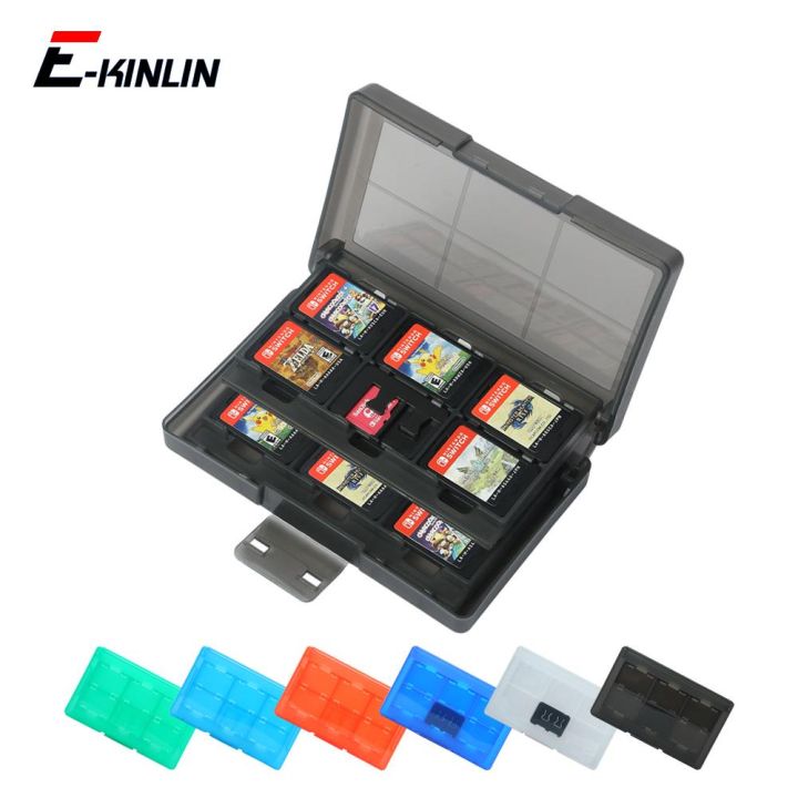 24+2 in 1 Game Cards Case Memory SD Card Hard Shell Storage Box ...