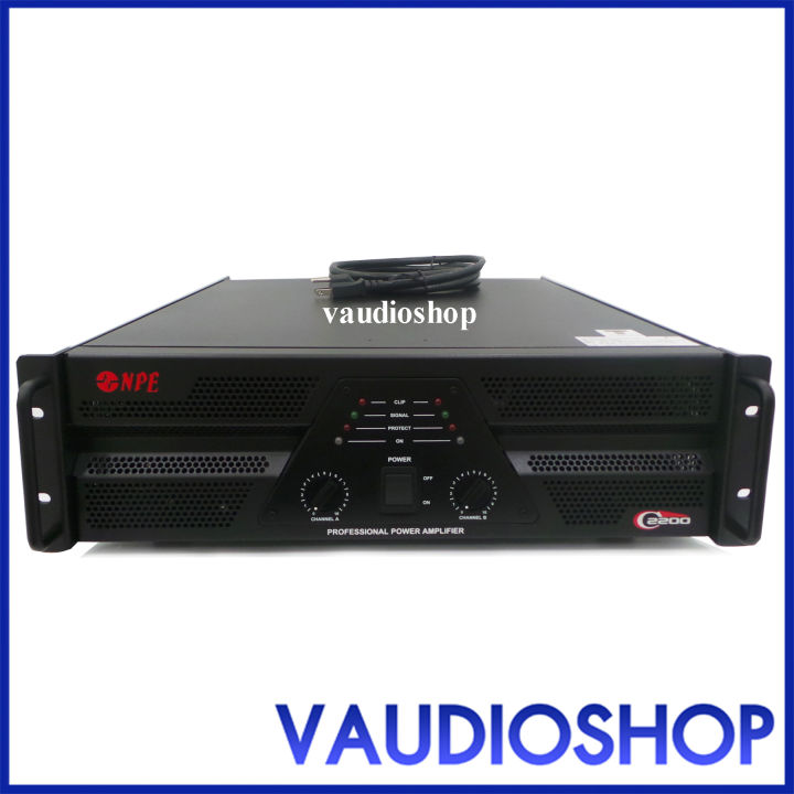 NPE C-2200 Power Amp เพาเวอร์แอมป์ พาวเวอร์ แอมป์ เครื่องขยายเสียง เอ็น ...
