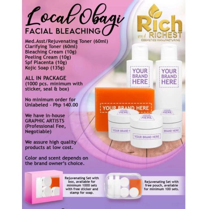 Rich and Richest Local Obagi Bleaching Facial Set | Lazada PH
