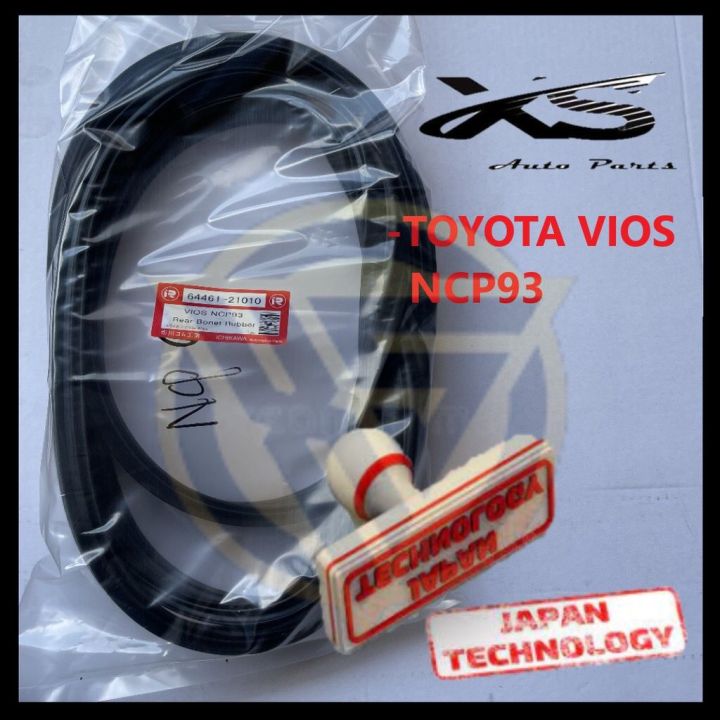 Toyota Vios 2008 NCP93 Rear Bonnet / Boot Rubber / Trunk Lid | Lazada