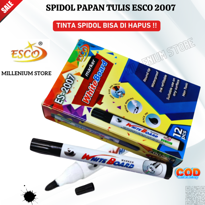 SPIDOL PAPAN TULIS BISA DIHAPUS /SPIDOL ESCO 2007 / SPIDOL MARKER ...
