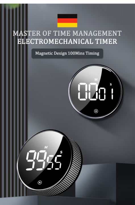 damaino1 Multifunctional rotating countdown timer baking timer | Lazada PH