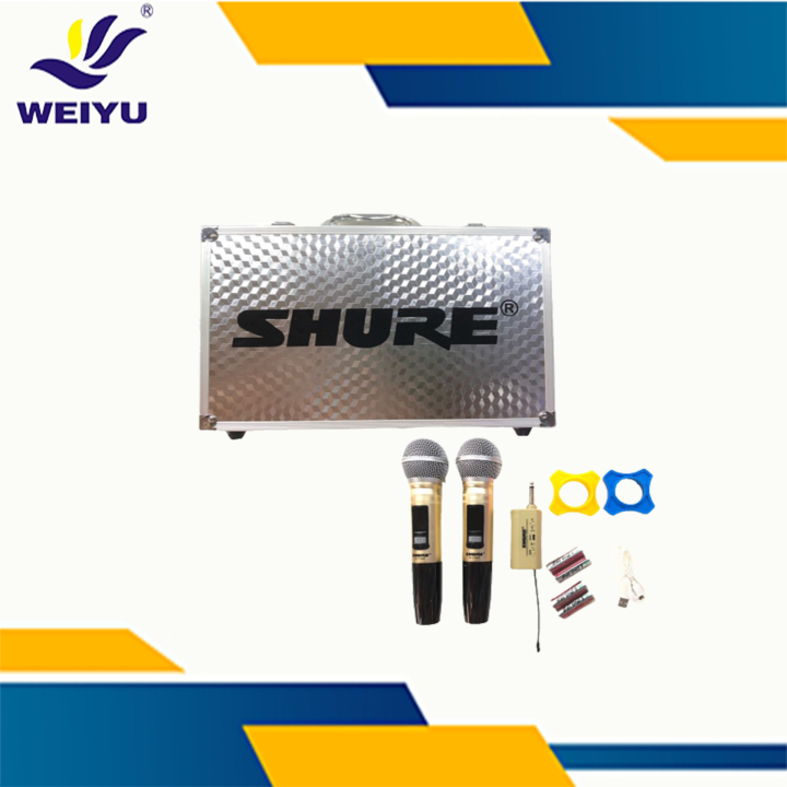 Shure Wireless Microphone with Rechargeable Receiver WY-588 Dual ...