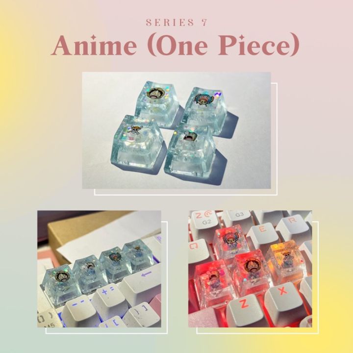 custom keycaps keycaps One piece resin keycaps [One piece anime ...