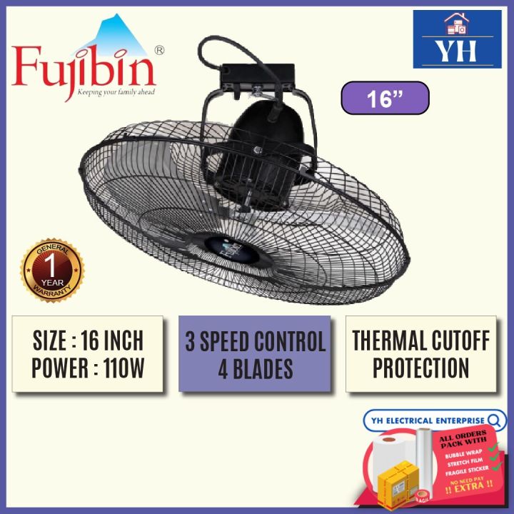 Fujibin FBA-16 Aluminium 4 Blades Orbit Fan Auto Fan 16" | Lazada
