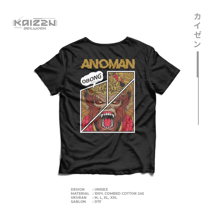 Kaizen Artwork T-Shirt Kaos Black Astreilla Research - Anoman | Lazada ...