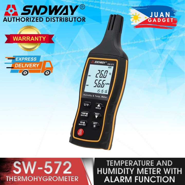 Sndway SW-572 Digital Thermometer Hygrometer LCD Display Temperature ...