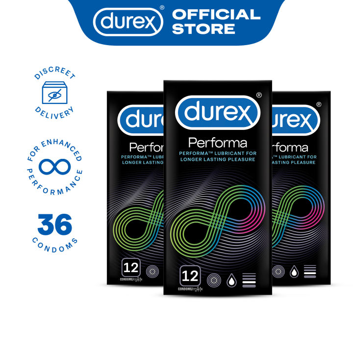 Durex Performa Condoms Protection Pack of 12s (x3) | Lazada PH