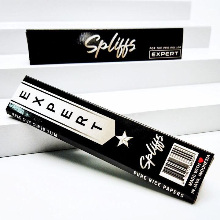 Kertas SPLIFFS EXPERT Pure Rice papers Ukuran 110mm King Size Slim KSS ...