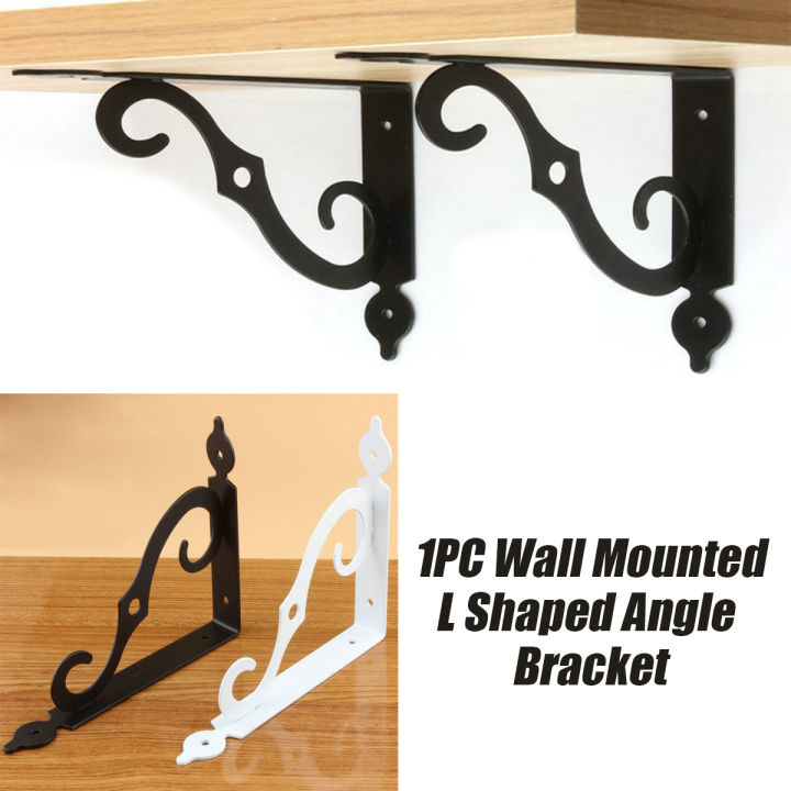 1PC 3 Sizes 2 Colors Wall Mounted L Shaped Angle Bracket Multifuntional ...