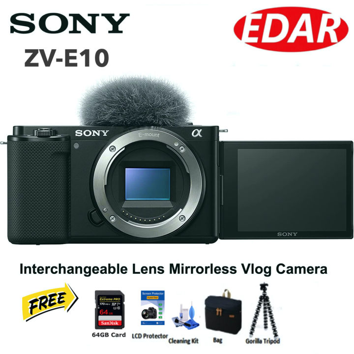 Ready Stock Sony ZV-E10 /ZVE10 Mirrorless Camera (Body Only) (Black ...