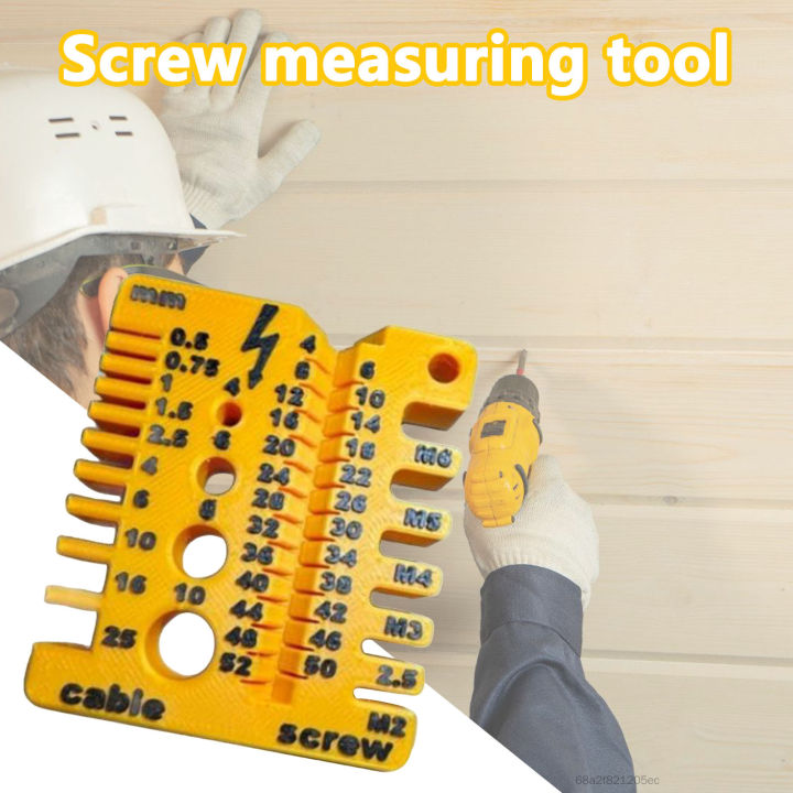 Wire Screw Measuring Tool All-In-One Design Measuring Tool for Variety ...