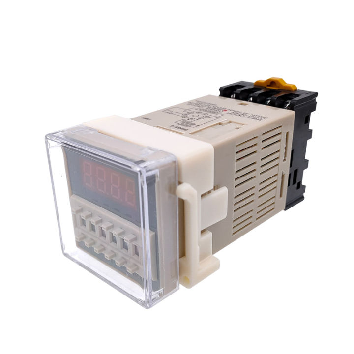 Dh48s-S 12v Time Relay 220vac 24vdc Repeat Cycle Spdt With Socket Dh48s ...