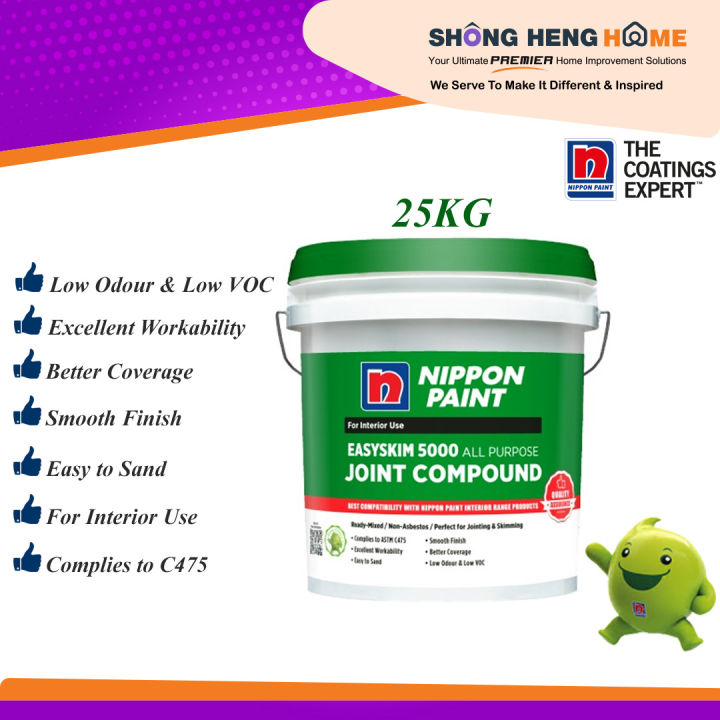 25KG - Nippon Paint EasySkim 5000 All Purpose Joint Compound [Wall ...