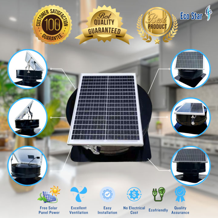 Solar Roof Ventilator 40w ECO STAR Roof Ventilator 25-year Manufacturer ...