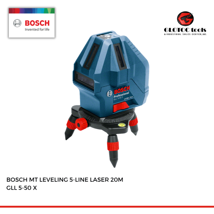 BOSCH MT LEVELING 5-LINE LASER 20M, GLL 5-50 X | Lazada PH