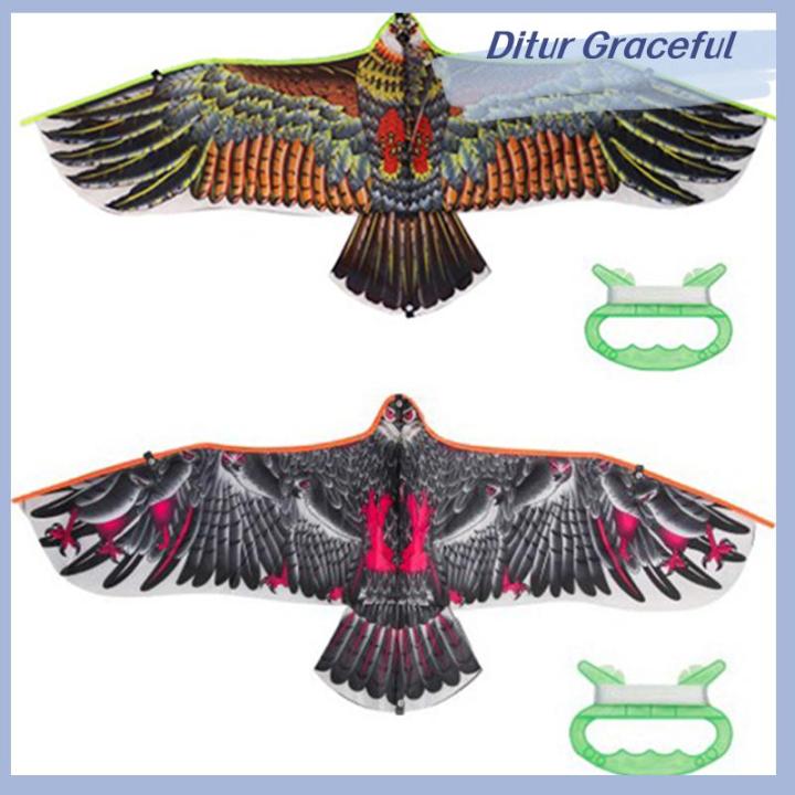 Ditur 1.1m Eagle Kite With 30 Meter Kite Line Children Flying Bird ...