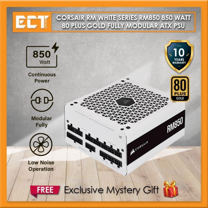 Corsair RM White Series RM850 - 850 Watt 80 PLUS Gold Fully Modular ATX ...