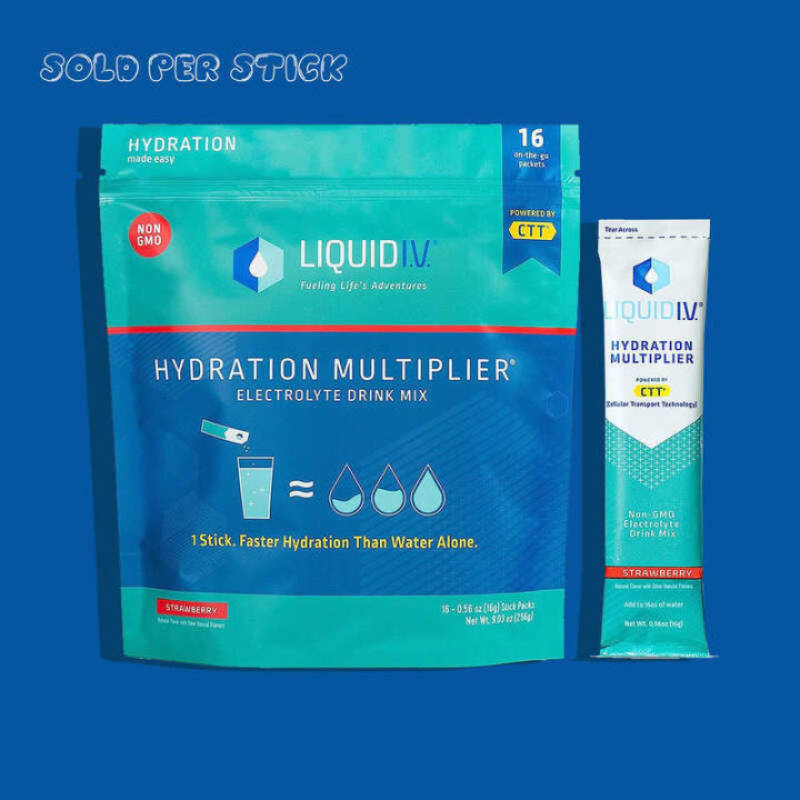 SOLD PER SACHET Liquid I.V. Hydration Multiplier, Hydration Powder ...