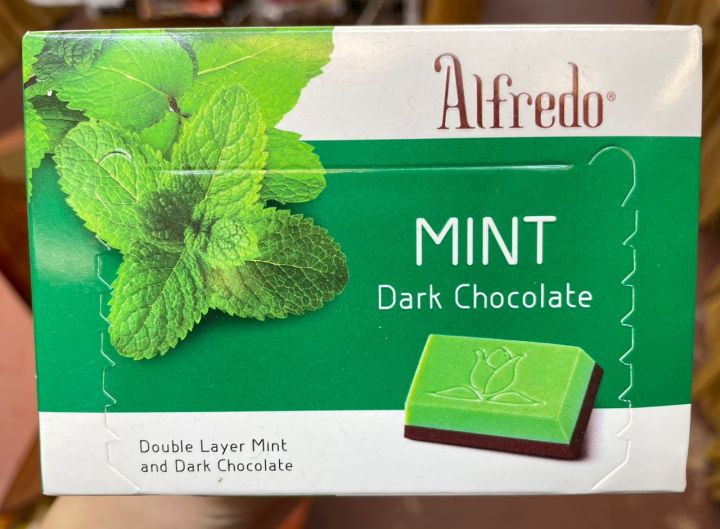 Alfredo Double Mint Dark Chocolate | 双层薄荷黑巧克力 60g | Lazada