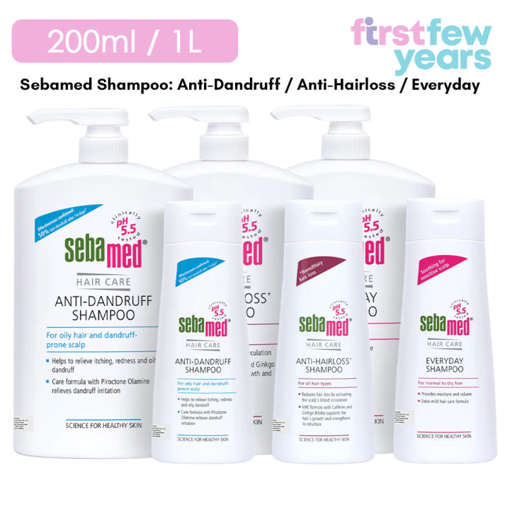 Sebamed Shampoo: Anti-Dandruff / Anti Hairloss / Everyday - 200ml ...