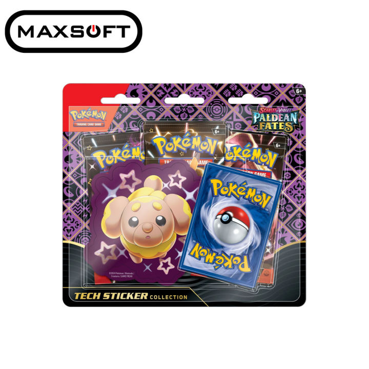 [PRE-ORDER] Pokémon TCG: Scarlet & Violet— Paldean Fates Tech Sticker ...