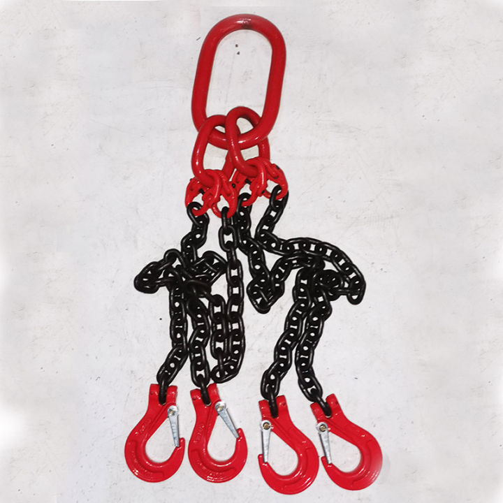Four-legged combined lifting chain mould lifting chain four-claw hook ...