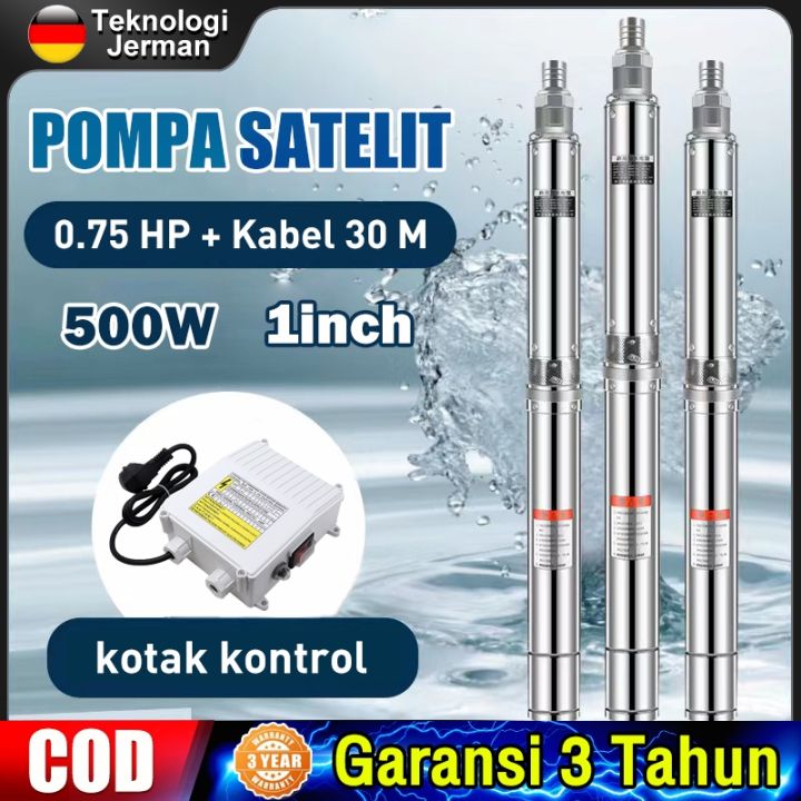 Pompa Satelit Daya Hisap 25m Pompa Air Sumur Dalam Stainless Steel ...