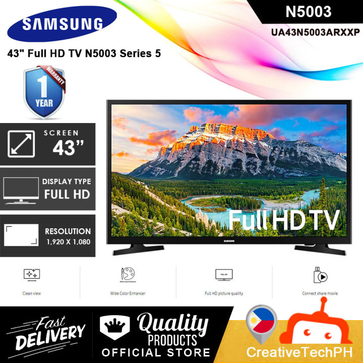 Samsung TV 43" Full HD TV N5003 Series 5 (UA43N5003ARXXP) Wide Colour Enhancer Full HD picture ...