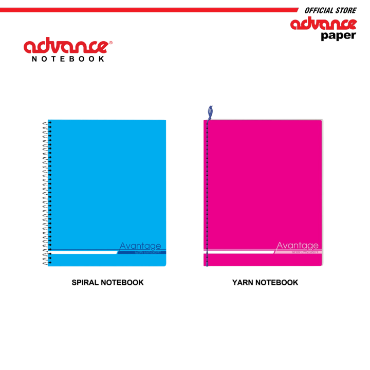 Advance University Big Notebook 80 lvs. Yarn/Spiral (Assorted Colors ...