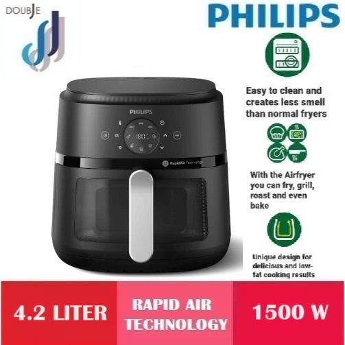 PHILIPS 4.2L 2000 Series Airfryer with See-through Window NA221/09 | Lazada