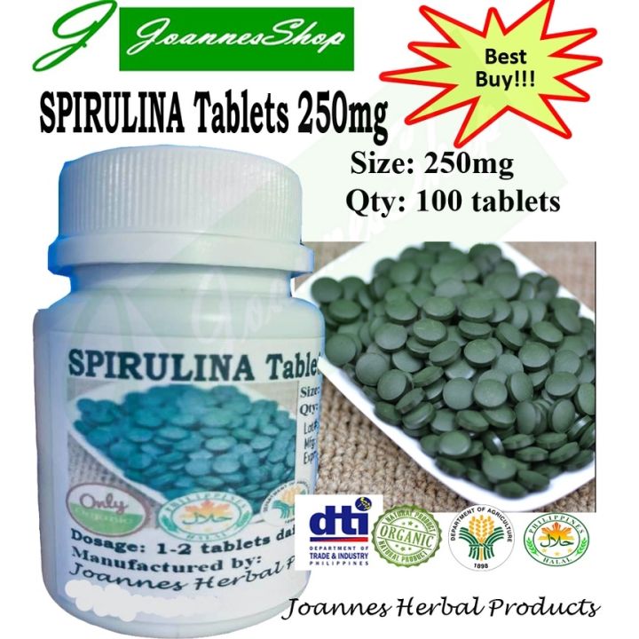 SPIRULINA TABLETS 100 pcs | Lazada PH