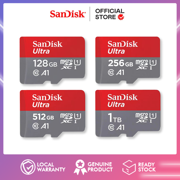 SanDisk Ultra Micro SDXC 128GB 256GB 512GB 1TB Micro SD Cards | SanDisk MicroSDXC UHS-I Memory ...