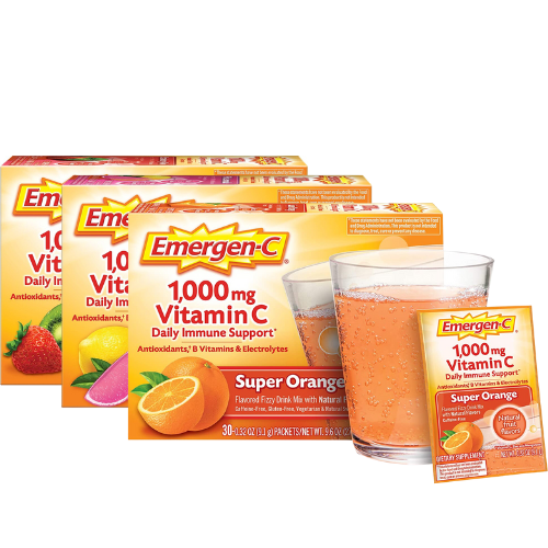 Emergen-C 1000mg Vitamin C Powder for Daily Immune Support Caffeine ...