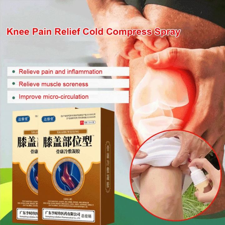 3pcs Knee Pain Relief Cold Compress Spray Pain Relief Spray Knee Pain ...
