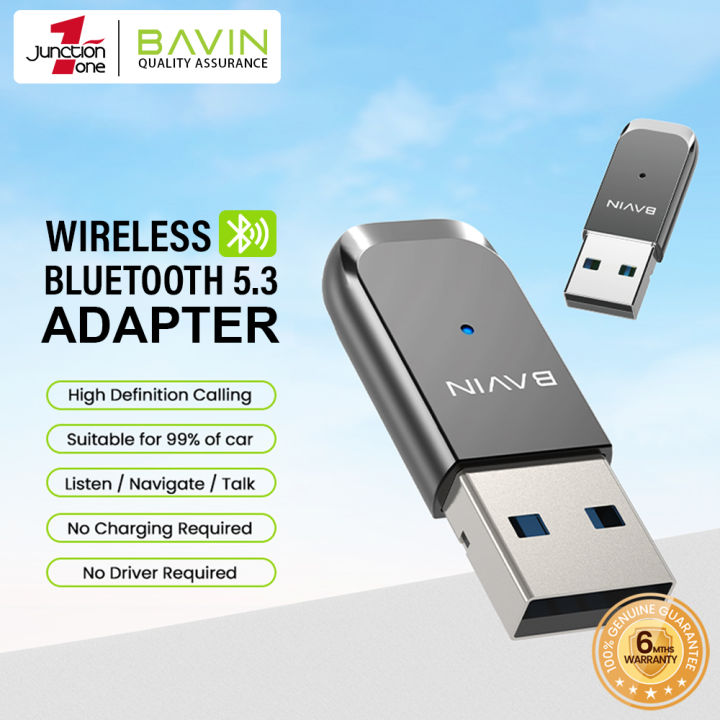 BAVIN 09 Bluetooth Receiver Plug & Play Dongle Adapter 20m Connectivity ...