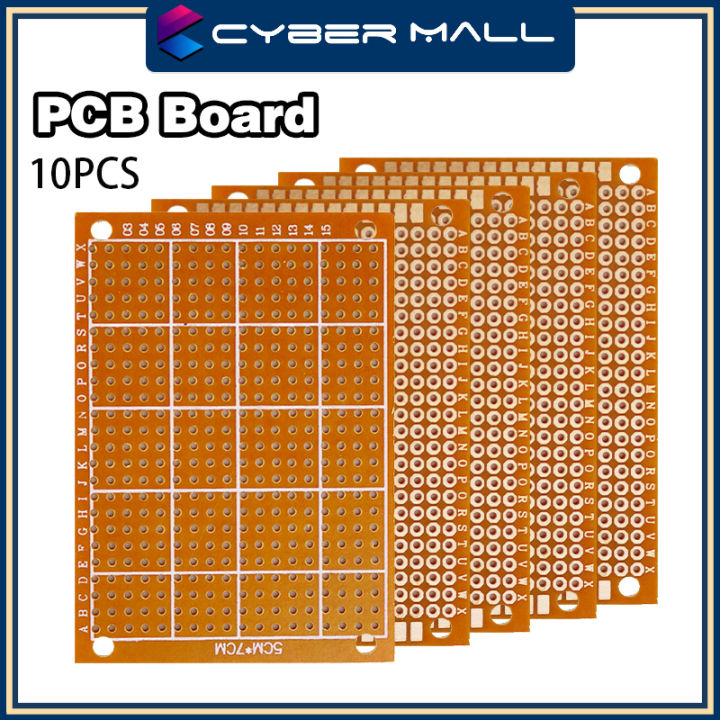10PCS 5*7/7*9cm PCB Universal Board Experiment Matrix Circuit Board ...