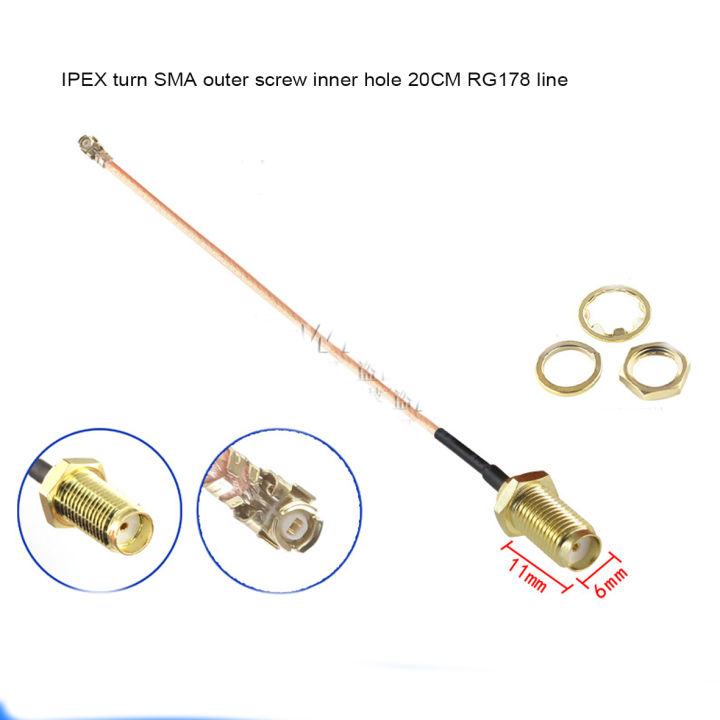 RG178 Cable With SMA female IPEX Jumper Cable GPS GSM Antenna Cable Connector RG178 Interface ...