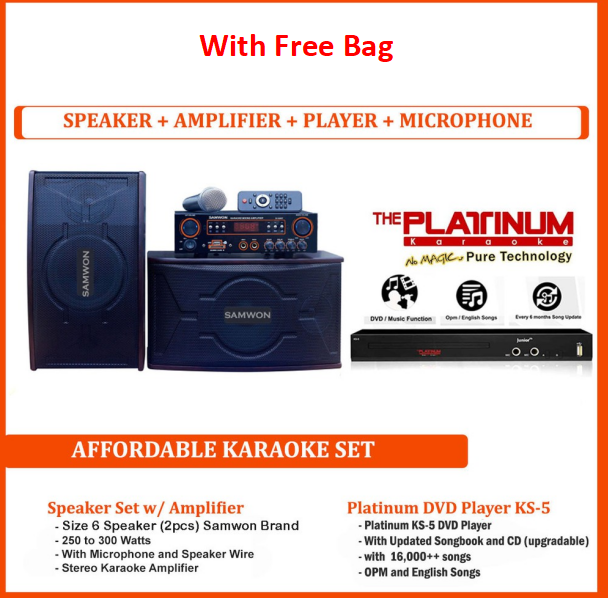 With Free Bag The Platinum Karaoke Set KS-5 Karaoke 16,000 Songs ...