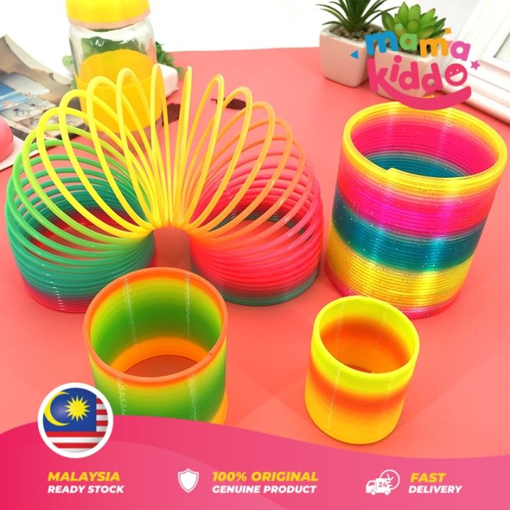 MamaKiddo Colorful Rainbow Spring Toy Children Kids Plastic Slinky ...