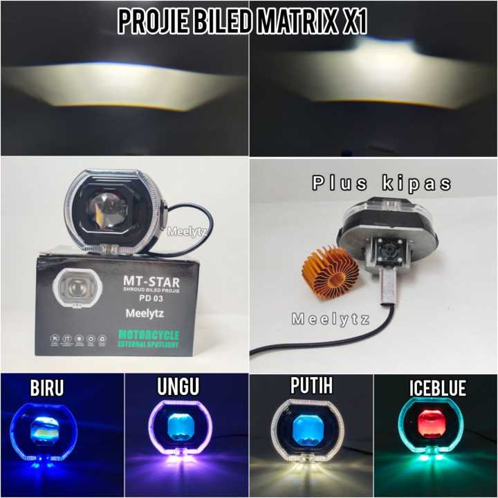 Projie Biled Matrix X1 Terbaru High Low Putih Body black plus kipas ...