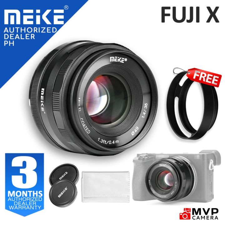 [AUTHORIZED PH] MEIKE 35mm f1.4 Manual Prime Focus Lens for Mirrorless Cameras Fujifilm Fuji X ...