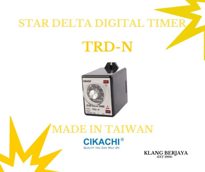 CIKACHI STAR DELTA DIGITAL TIMER MADE IN TAIWAN TRD-N / TRD-NT | Lazada
