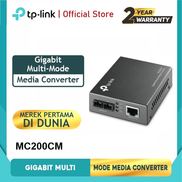 Original TP-LINK MC200CM Gigabit Multi-Mode Media Converter | Lazada ...