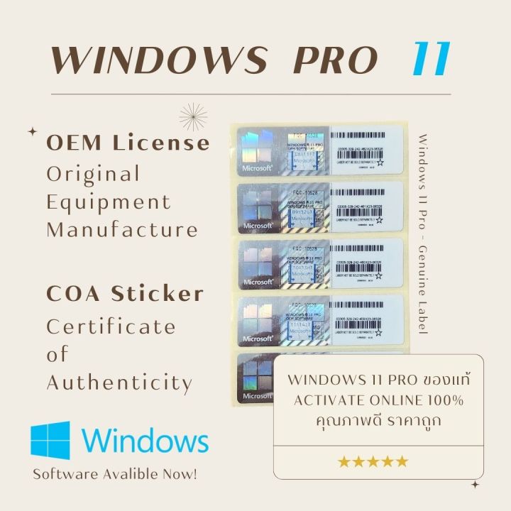 Windows 11 Pro (OEM with COA Sticker) | Lazada.co.th