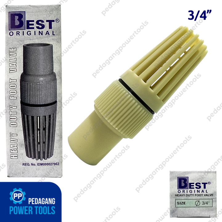 BEST FOOT KLEP 3/4" JUMBO SARINGAN PLASTIK PVC PIPA BAWAH POMPA AIR ...