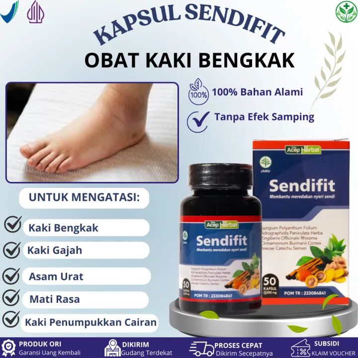Kapsul Sendifit Kaki Bengkak, Kaki Memar, Kaki Sering Kebas, Kesemutan ...