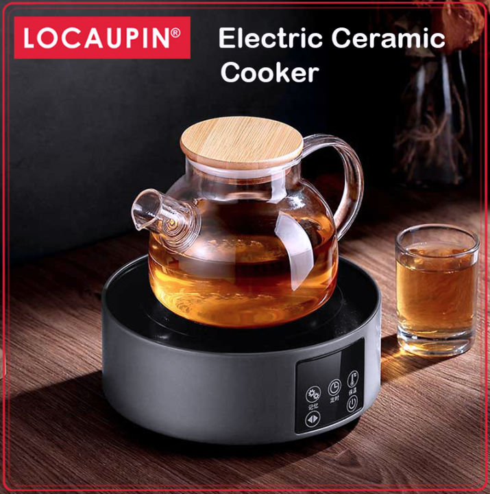 Locaupin Round Electric Ceramic Stove Heating Plate Cooktop Serving ...
