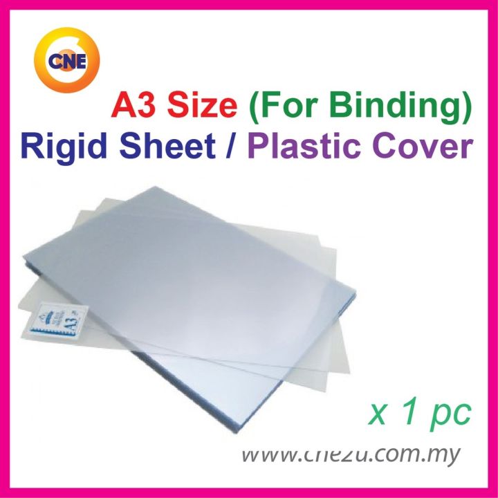 [Tuantuan stationery]A3 PVC Rigid Sheet / Plastic Cover (For Binding) | Lazada